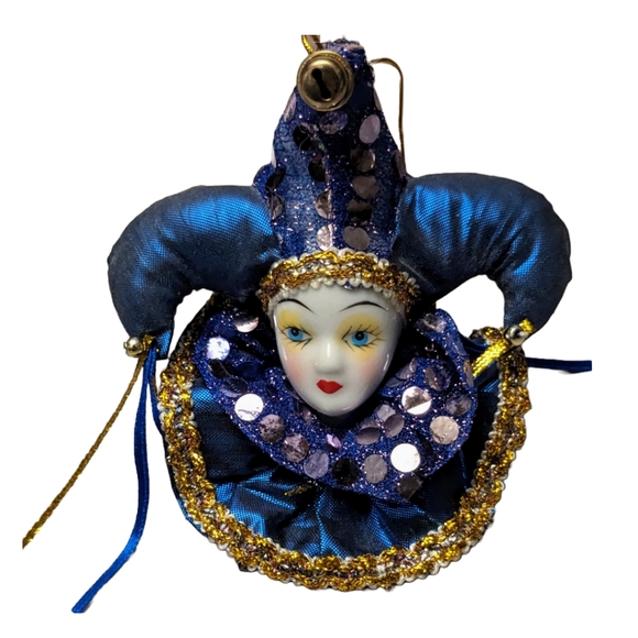 Accents | Vintage Jester Magnet Christmas Ornament Harlequin Decor ...